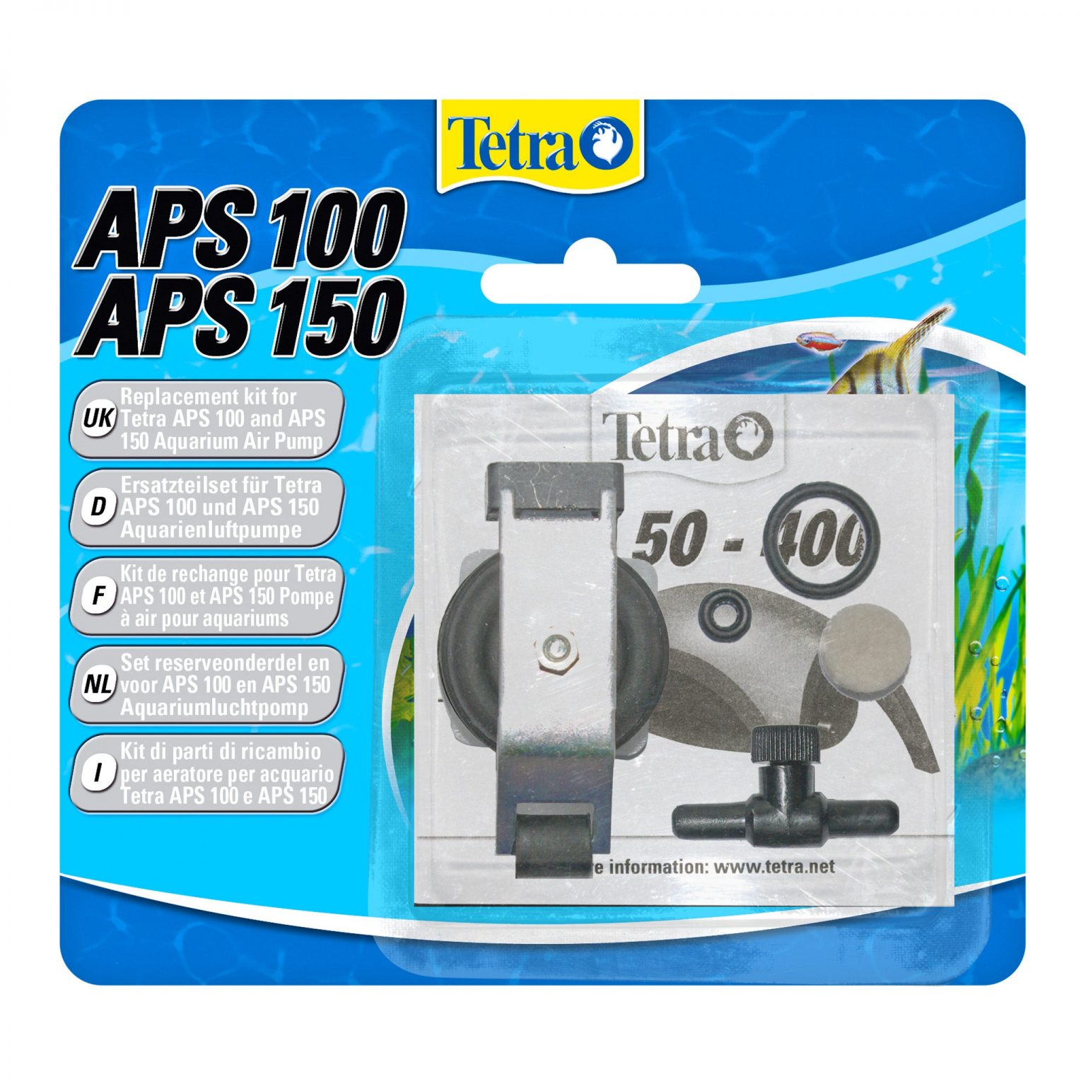 Tetra/Tetratec Spares Kit for APS 100/150 Air Pump - Tetra Spare Parts ...